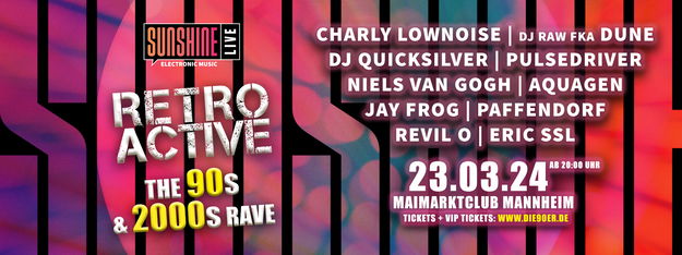 Retroactive - The 90s & 2000s Rave | sunshine live