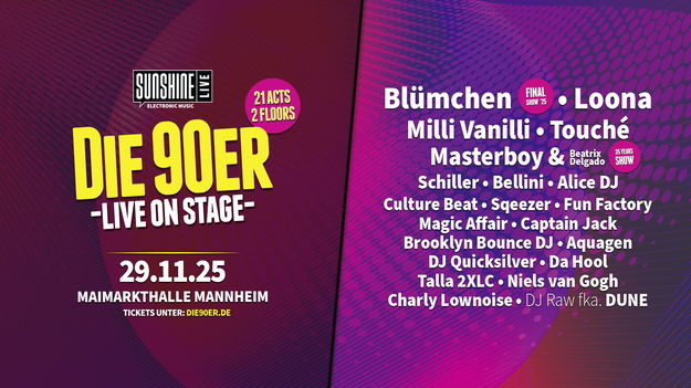 DIE 90ER-LIVE ON STAGE 2025 | sunshine live